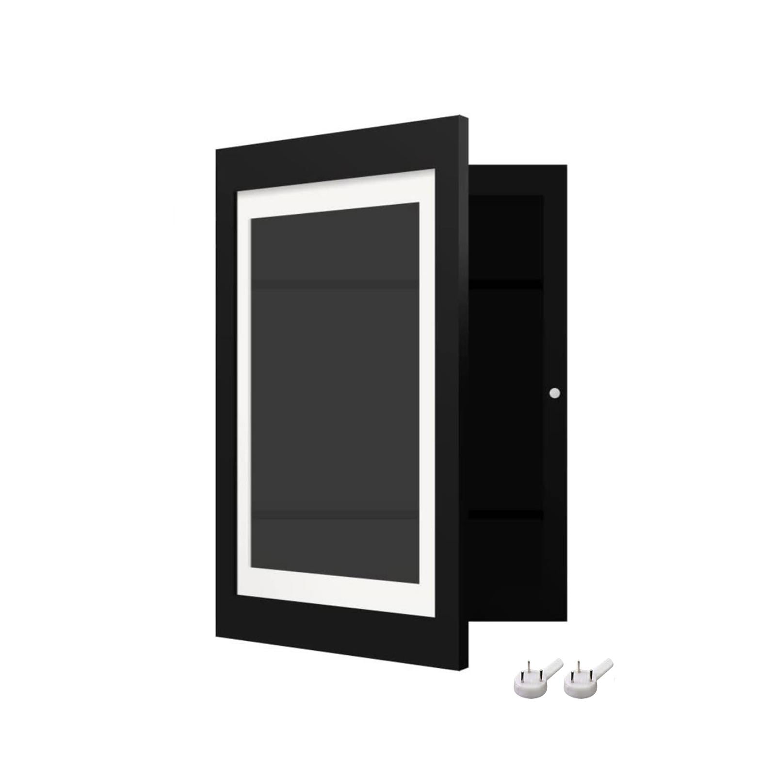 Picture Frame, Front Opening Wooden Artwork Frame, with Elastic Straps ...