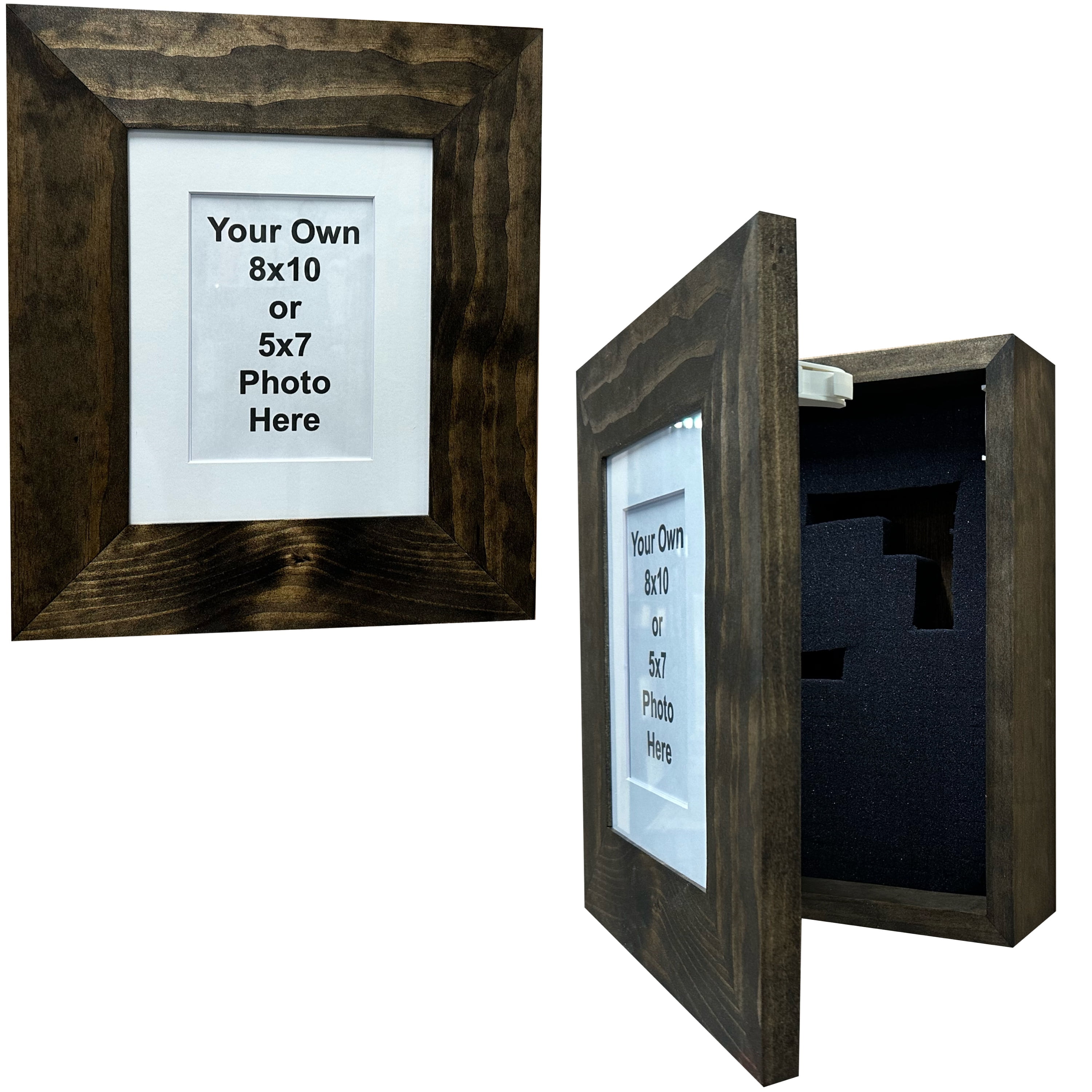 Picture Frame Hidden Storage Cabinet (Dark Walnut) by Bellewood Designs ...