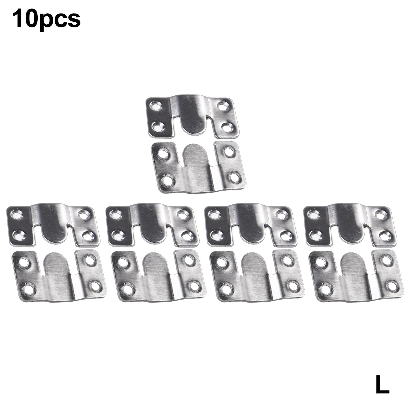 Picture Frame Keyhole Hanger 10Pcs Cold Rolled Steel Wall Hook Z Clip ...