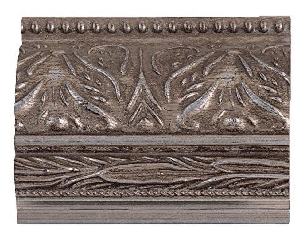 Picture Frame Moulding (Wood) 18Ft Bundle - Ornate Silver Finish - 2.5 ...
