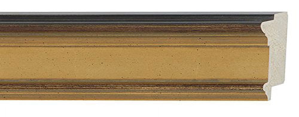Picture Frame Moulding (Wood) 18Ft Bundle - Traditional Gold Finish - 2 ...