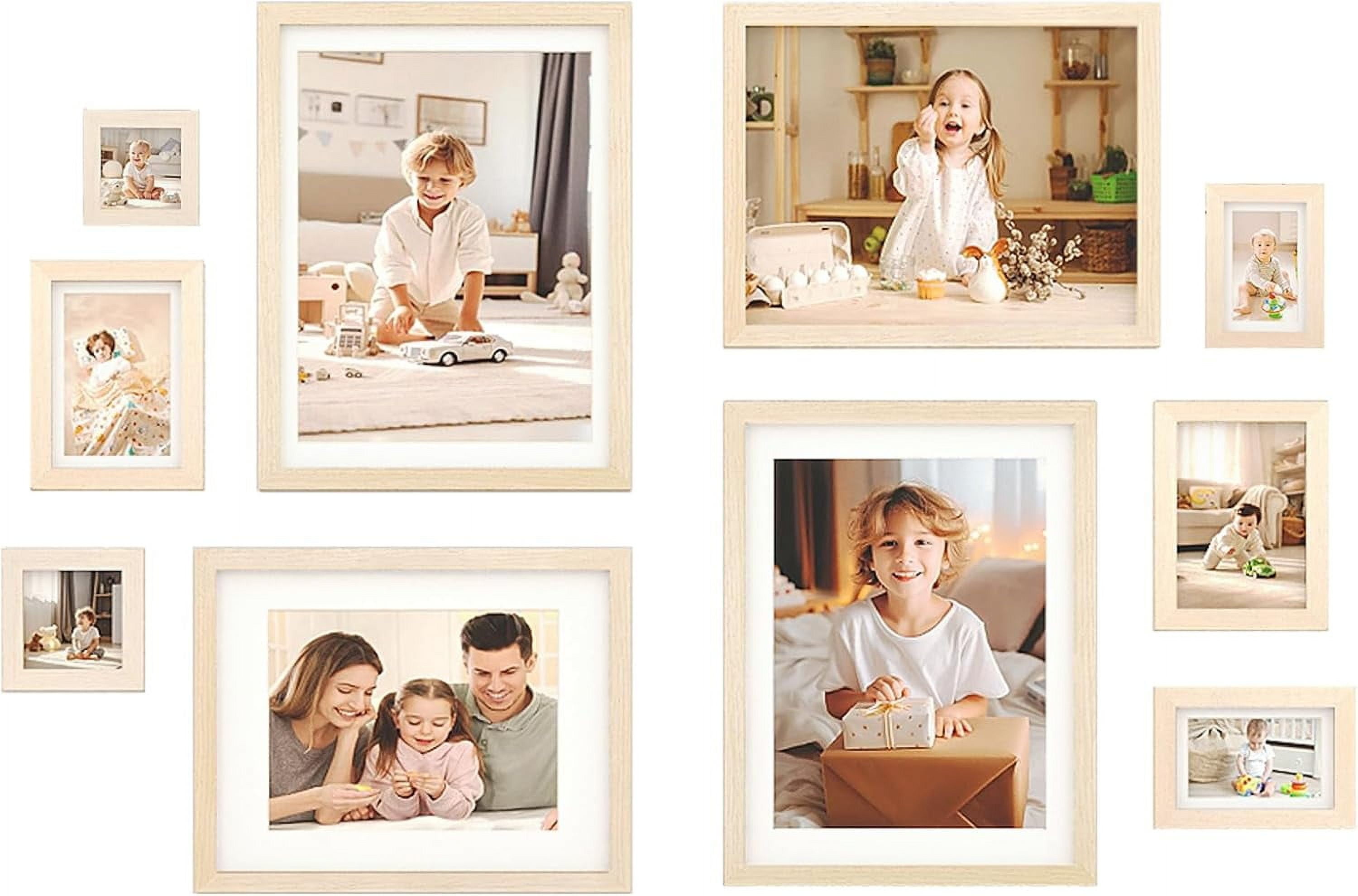 Picture Frame Set 10 Pack, Picture Frames Collage Wall Decor with Two ...