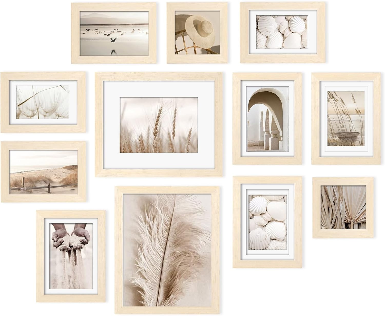 Picture Frame Set 12 Pack, Picture Frames Collage Wall Decor with Two ...