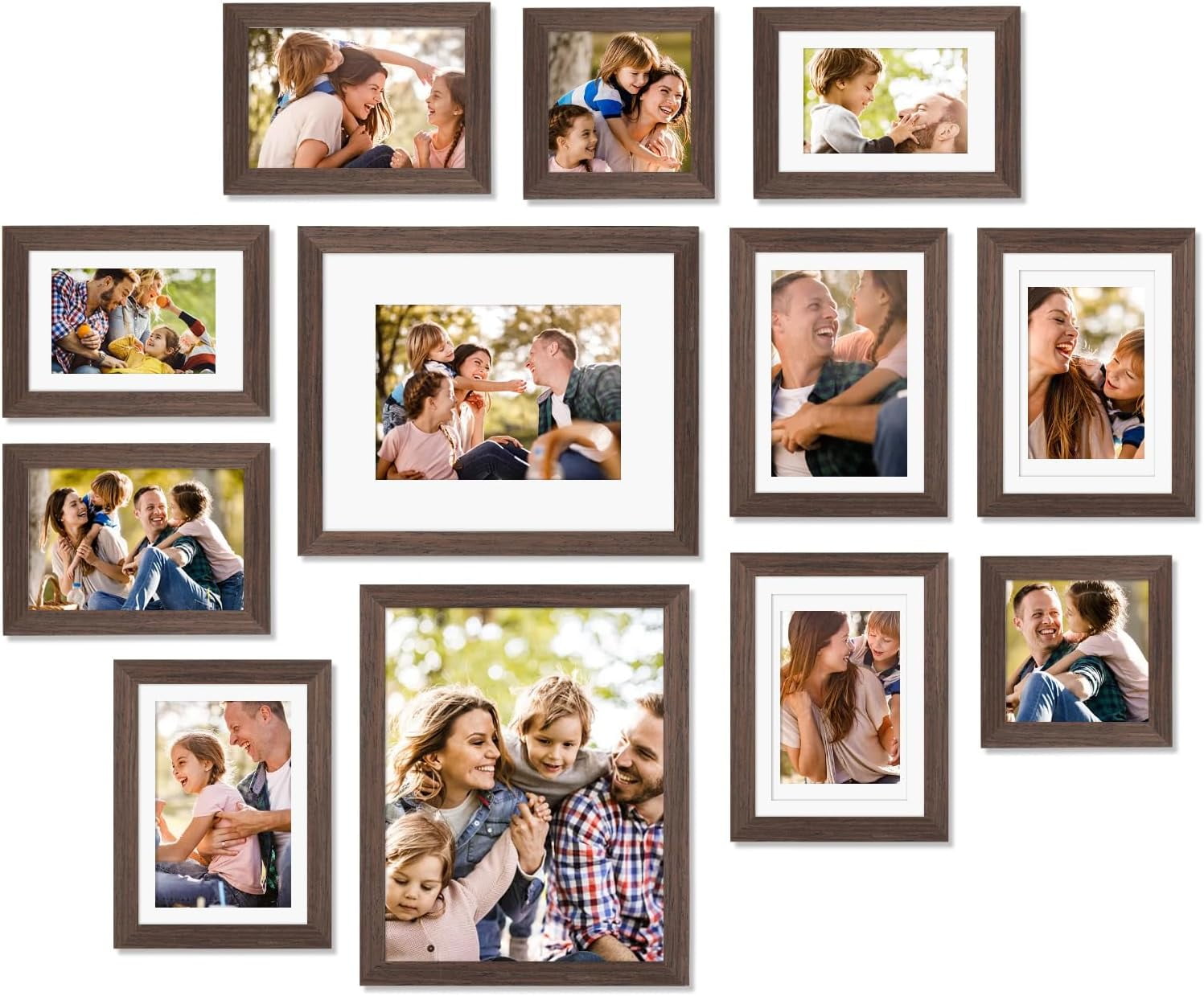 Picture Frame Set 12 Pack, Picture Frames Collage Wall Decor with Two ...