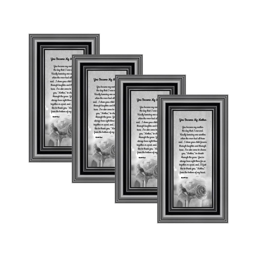 Picture Frame Set, 4 Piece Customizable Gallery Multi pack, 4-4x10, for ...