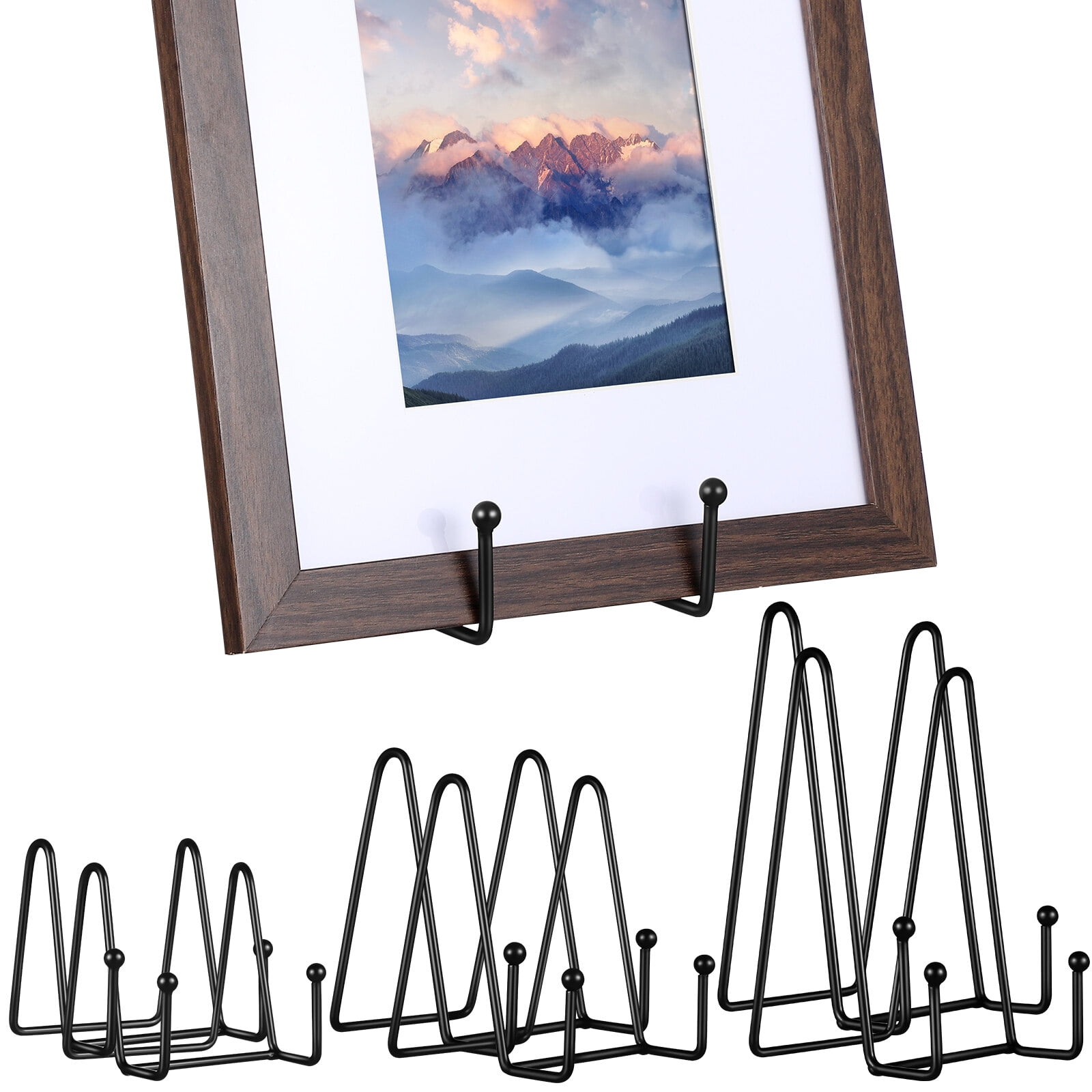 Picture Frame Stand, 6pcs Photo Frame Display Stands Iron Picture ...