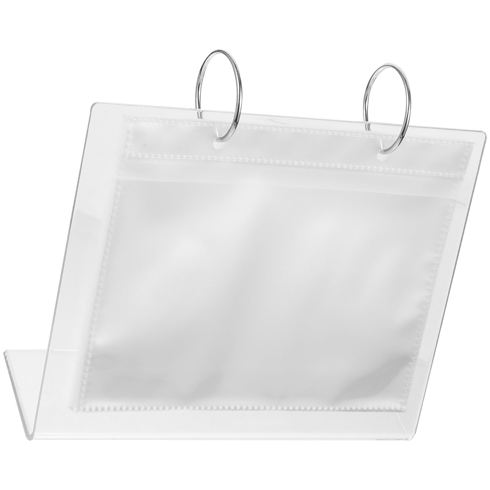 Picture Frame Stand Table Photo Holder Memory Book Scrapbook Flip Clear ...