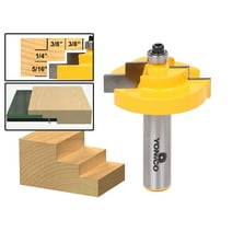 Yonico Cabinet Door Lip With Tapered Back Rabbet Router Bit - 1/2 ...
