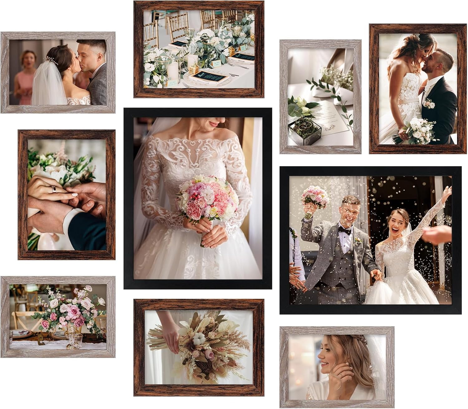 Picture Frames, 10 Pack Collage Picture Frame Set for Wall Decor ...