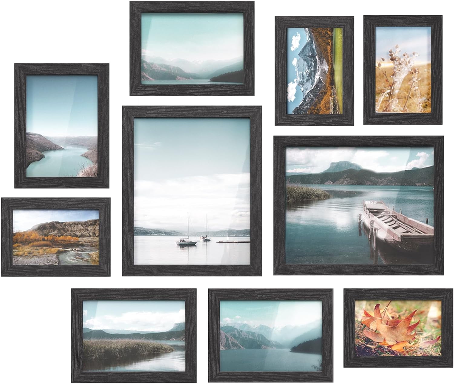 Picture Frames, 10 Pack Collage Picture Frames with Two 8x10, Four 5x7 ...