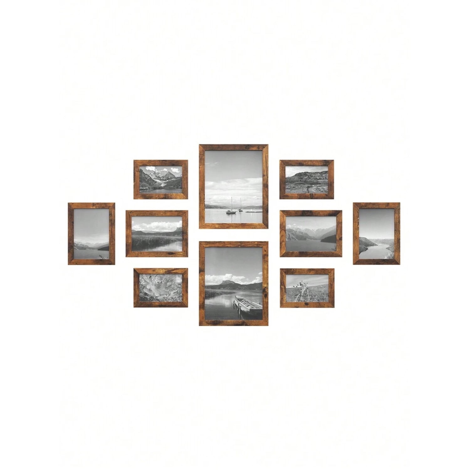 Picture Frames, 10 Pack Collage Picture Frames With Two 8x10, Four 5x7, Four 4x6, Photo Frame ...
