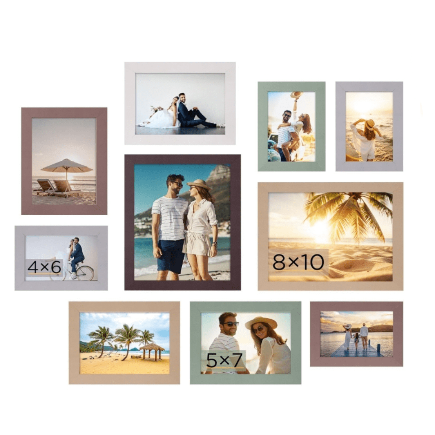 Picture Frames, 10 Pack Picture Frames Collage Wall , Gallery Wall ...