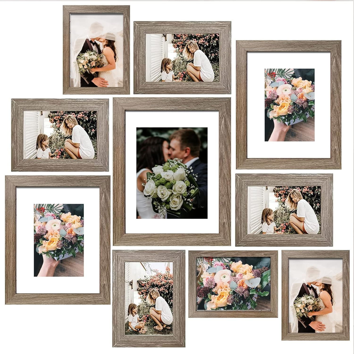 Picture Frames Collage, Gallery Wall Frame Set with 11x14 8x10 5x7 4x6 ...