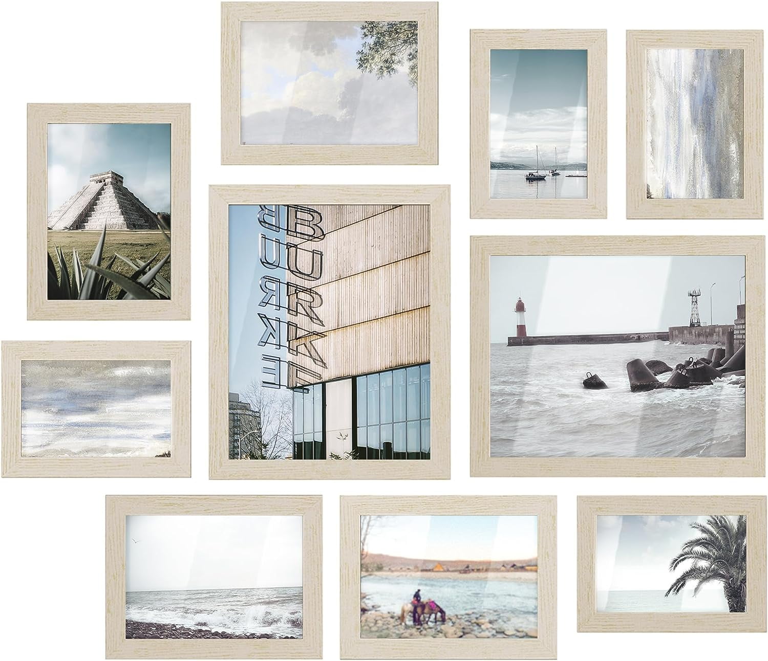 Picture Frames, Collage Picture Frames Set of 10, Two 8x10, Four 5x7 ...