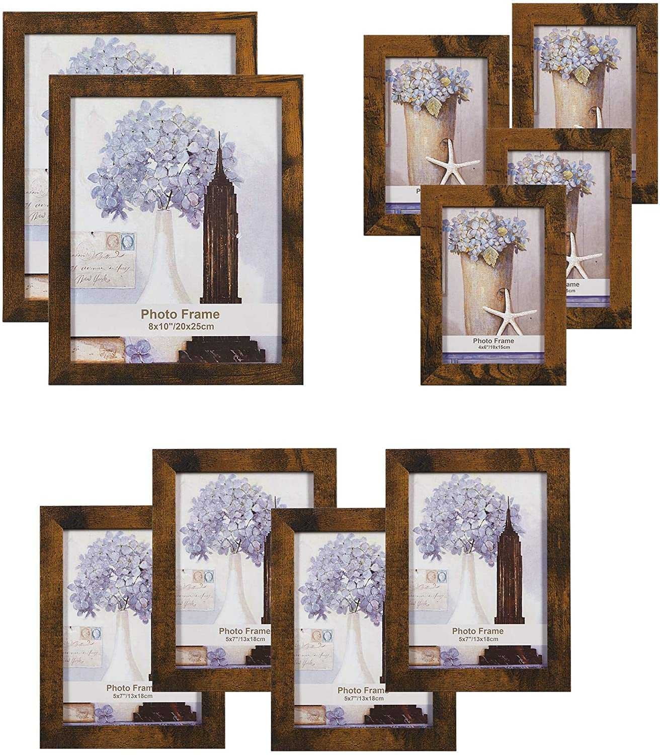Picture Frames, Collage Picture Frames Set of 10, Two 8x10, Four 5x7 ...