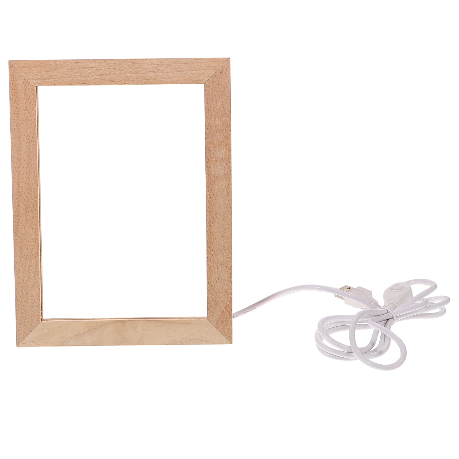 Picture Frames Decor Photo Frame USB Charging Wooden Photo Frame USB ...
