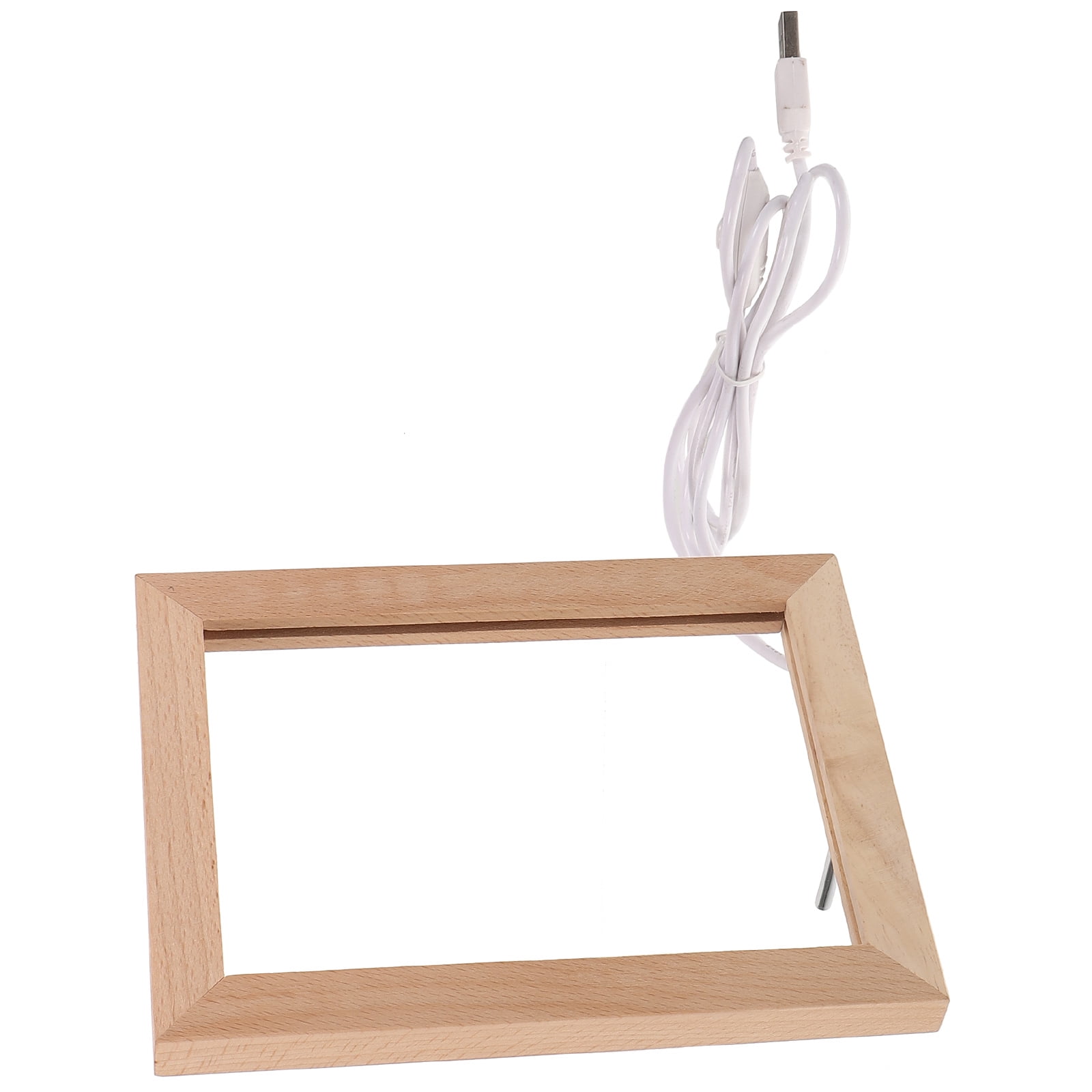 FOMIYES 1Set LED Light Photo Holder Rectangular Shape Khaki Color USB ...
