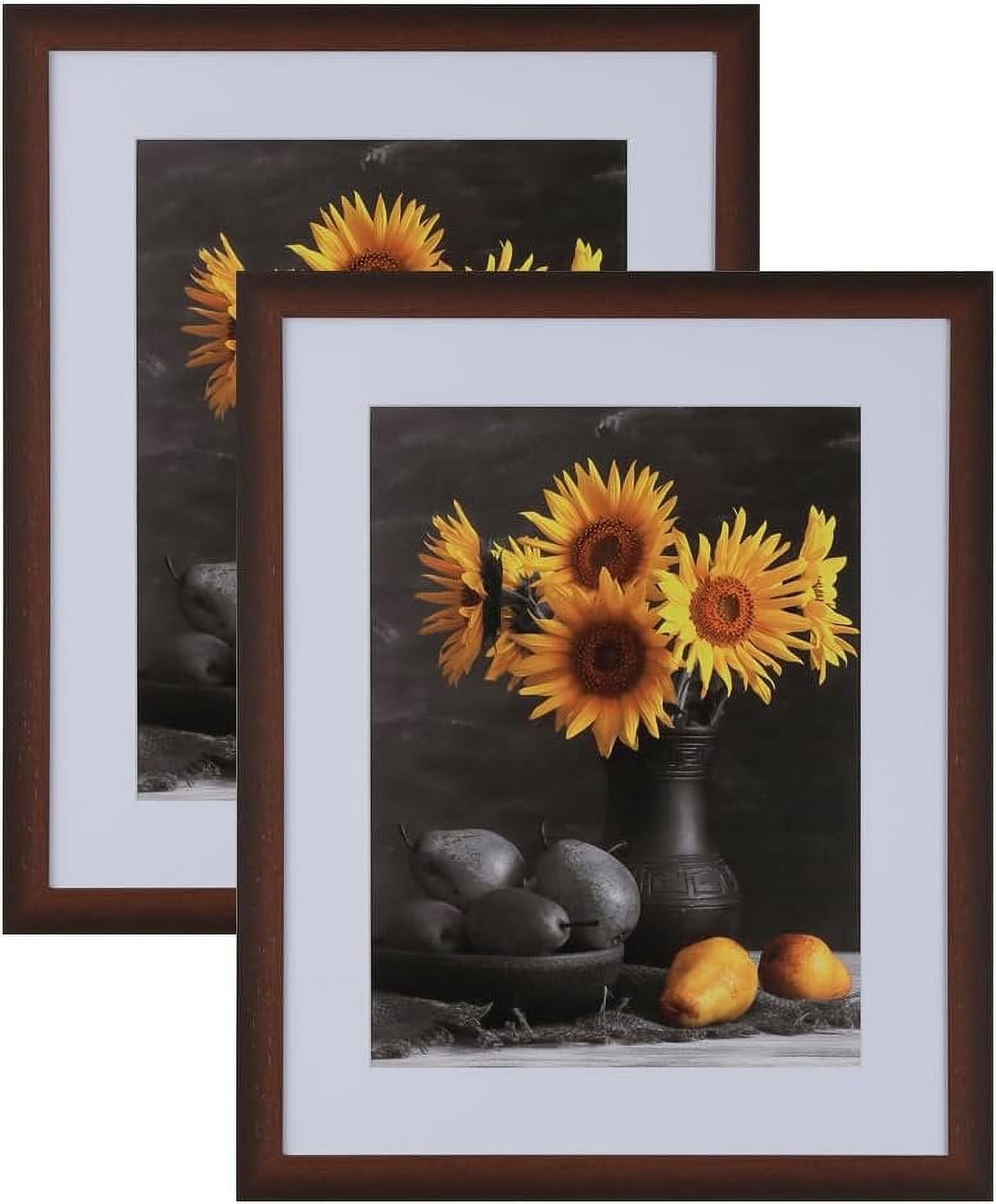 Picture Frames Set of 2. 1-1/8" Polystyrene Modern Cherry 6x12 ...