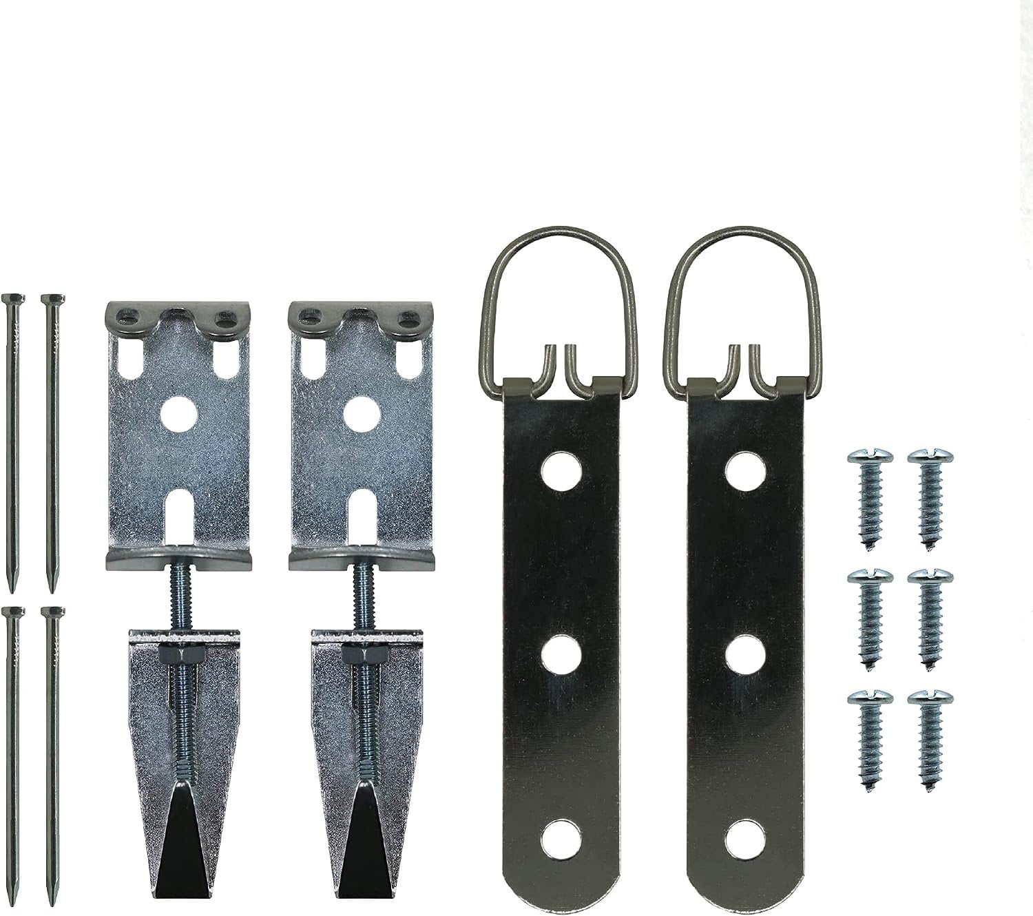Picture Hang Solutions Heavy Wall Hook Kit with Adjustable J-Hooks and ...