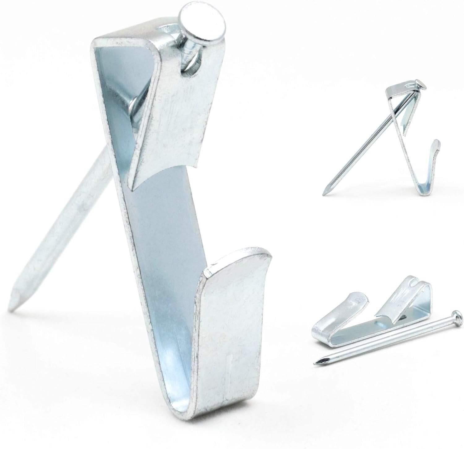 Picture Hang Solutions Heavy-Duty Nickel Picture Frame Hangers 100 lb ...