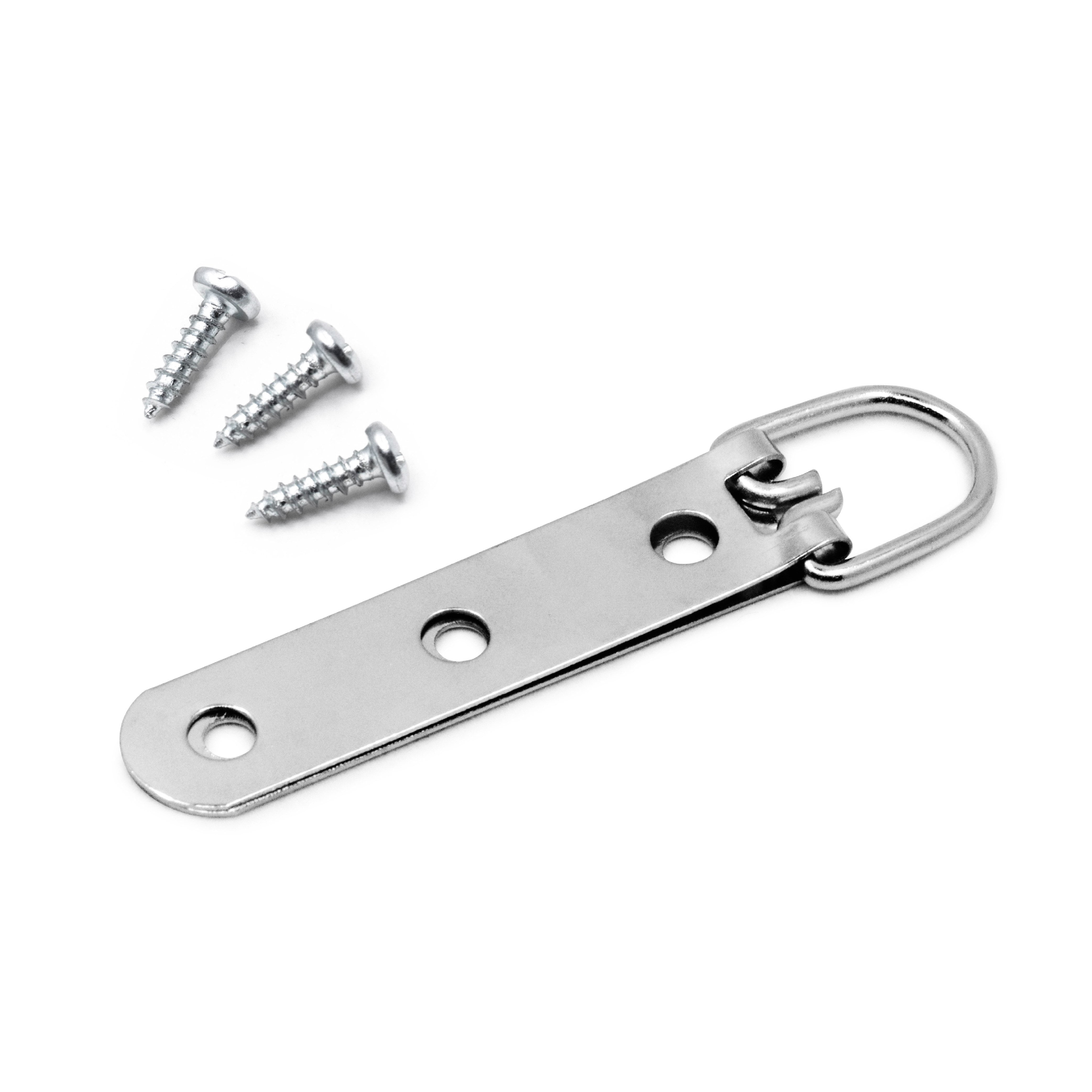Picture Hang Solutions - Heavy Duty Large Strap Hanger with Screws (100 ...
