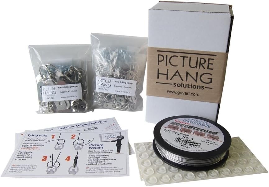 Picture Hang Solutions - Picture Hanging Kit - Includes D-rings ...