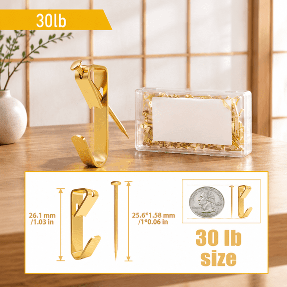Picture Hangers Wall 30 Lb 85 Sets Small Hanging Hooks And Hardware For ...