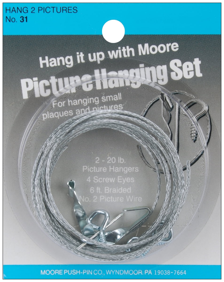 Picture Hanging Kit- , Pk 12, Moore Push Pin - Walmart.com