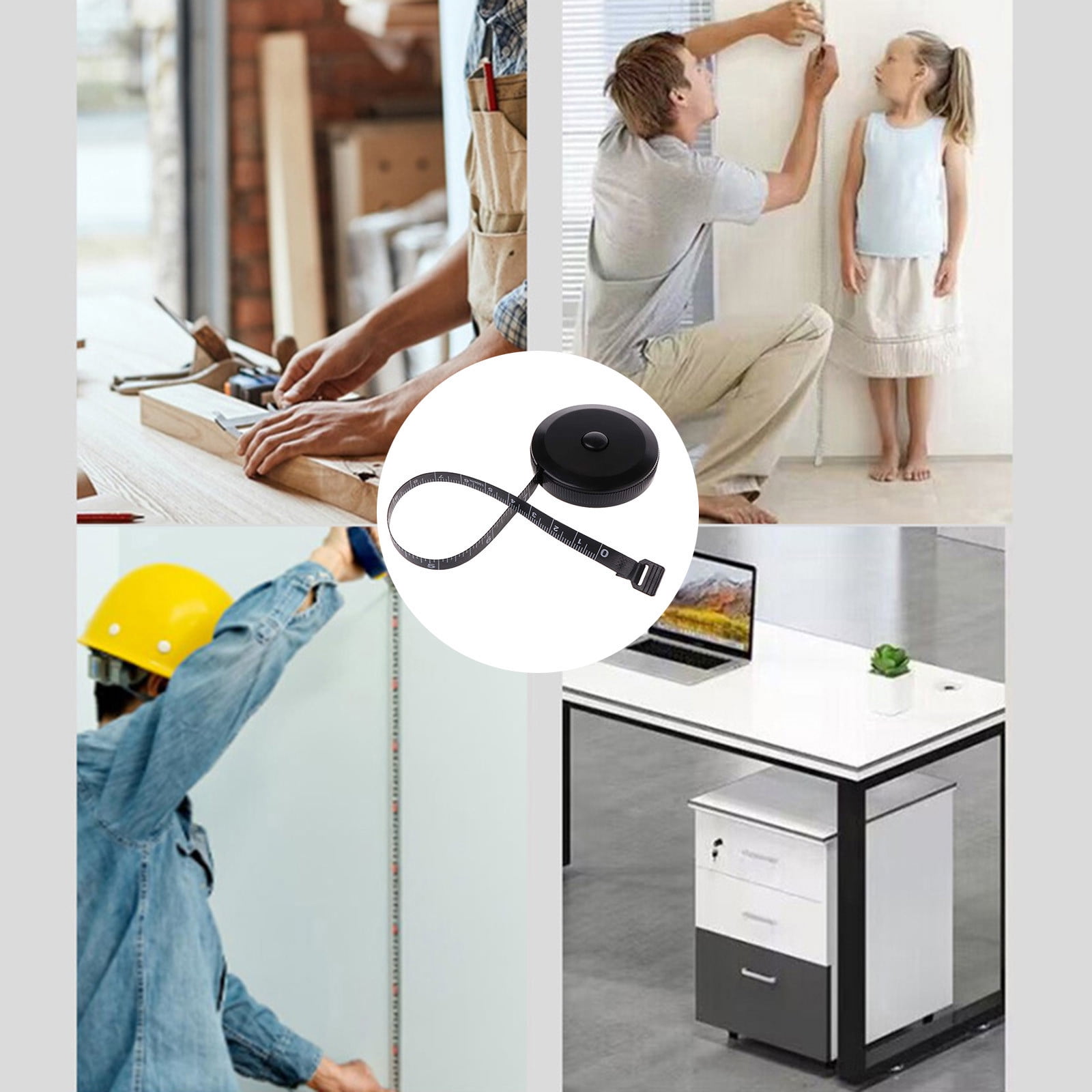 Picture Hanging Tape Measure with Level String Line Leveling Marking ... Picture Hanging Tape Measure with Level String Line Leveling Marking ...