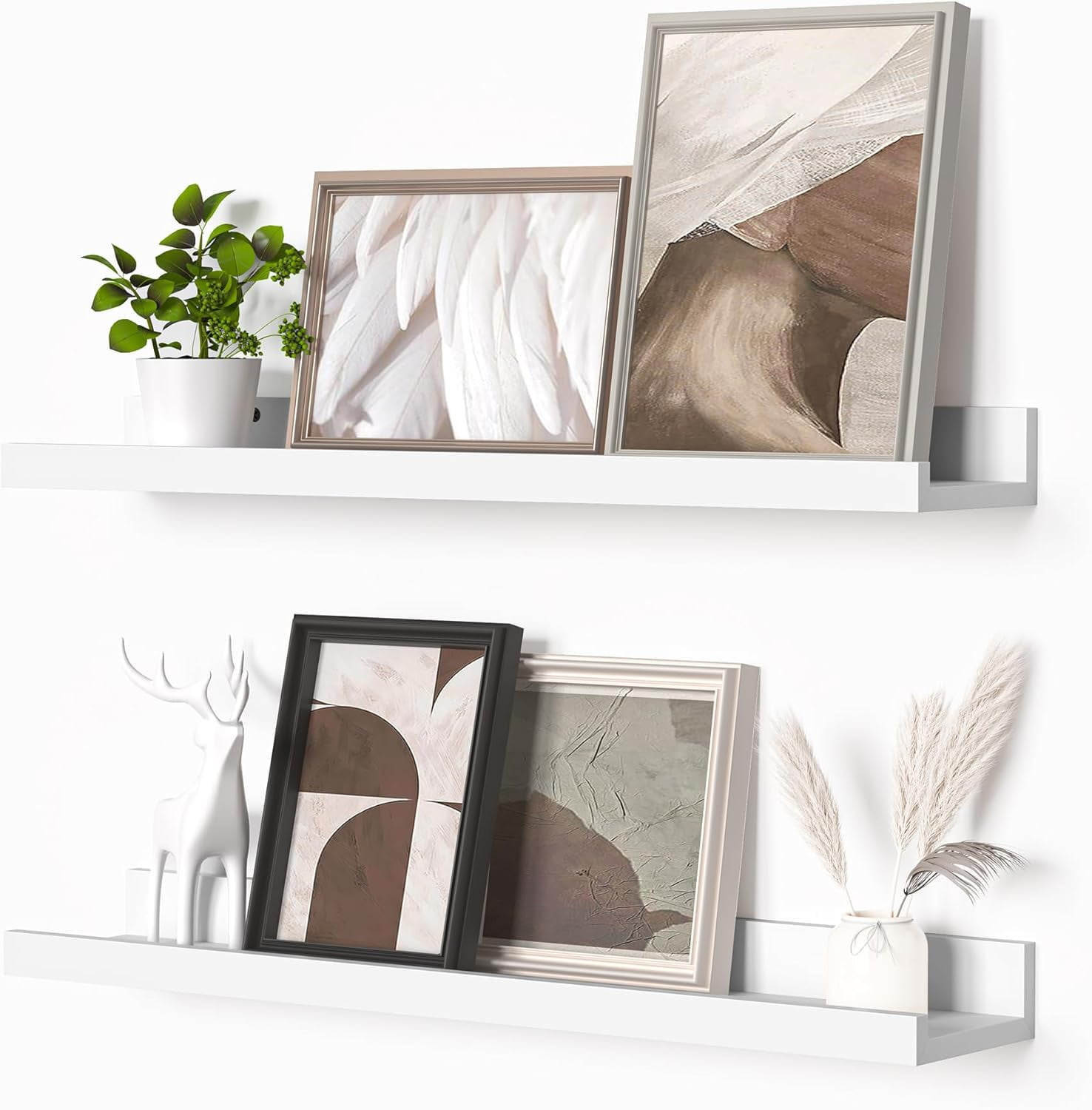 Picture Ledge Shelf, Floating Shelves Set of 2, 24 Inches Picture Shelf ...