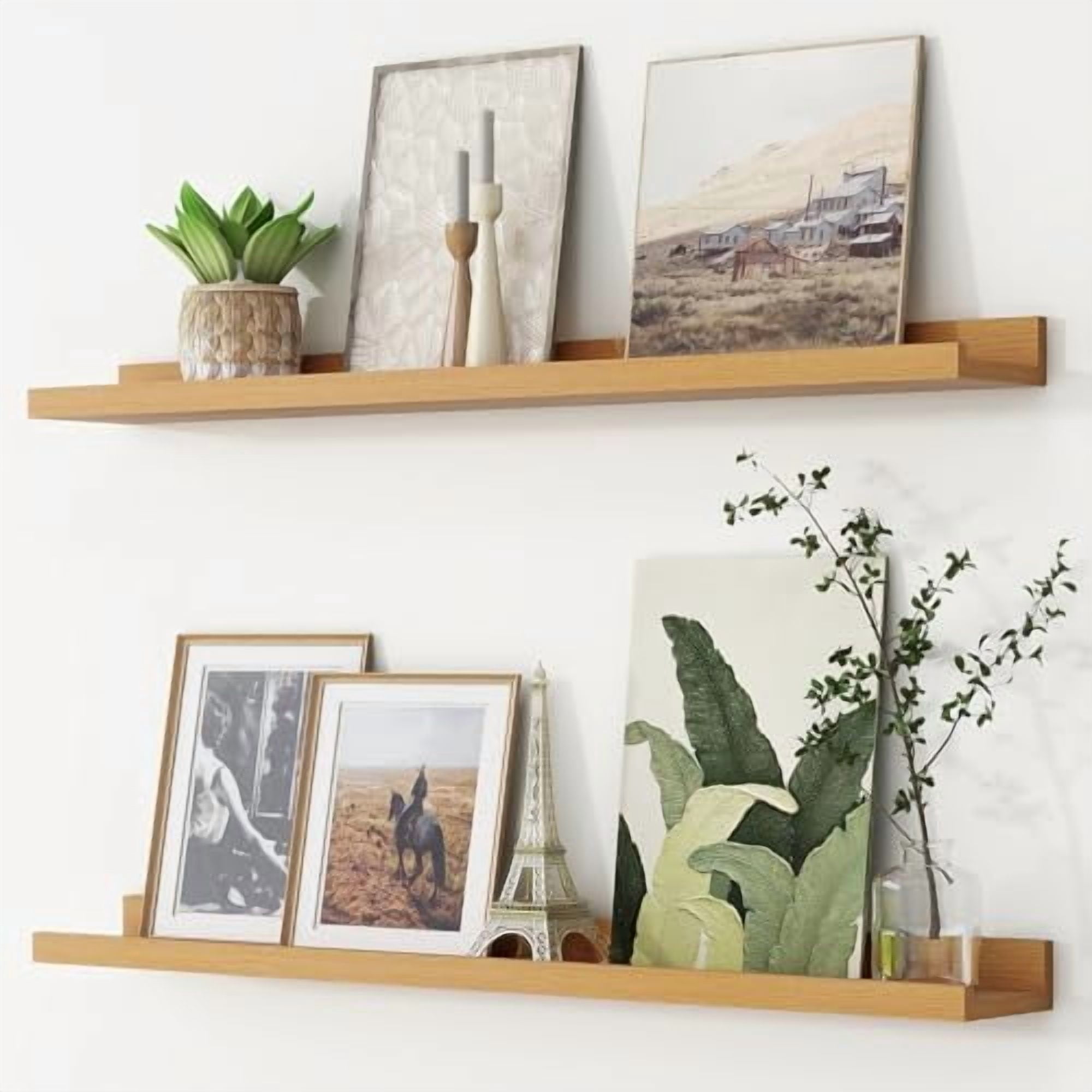 Picture Ledge Shelf, Floating Shelves Set of 2, 36 Inches Nursery Book ...