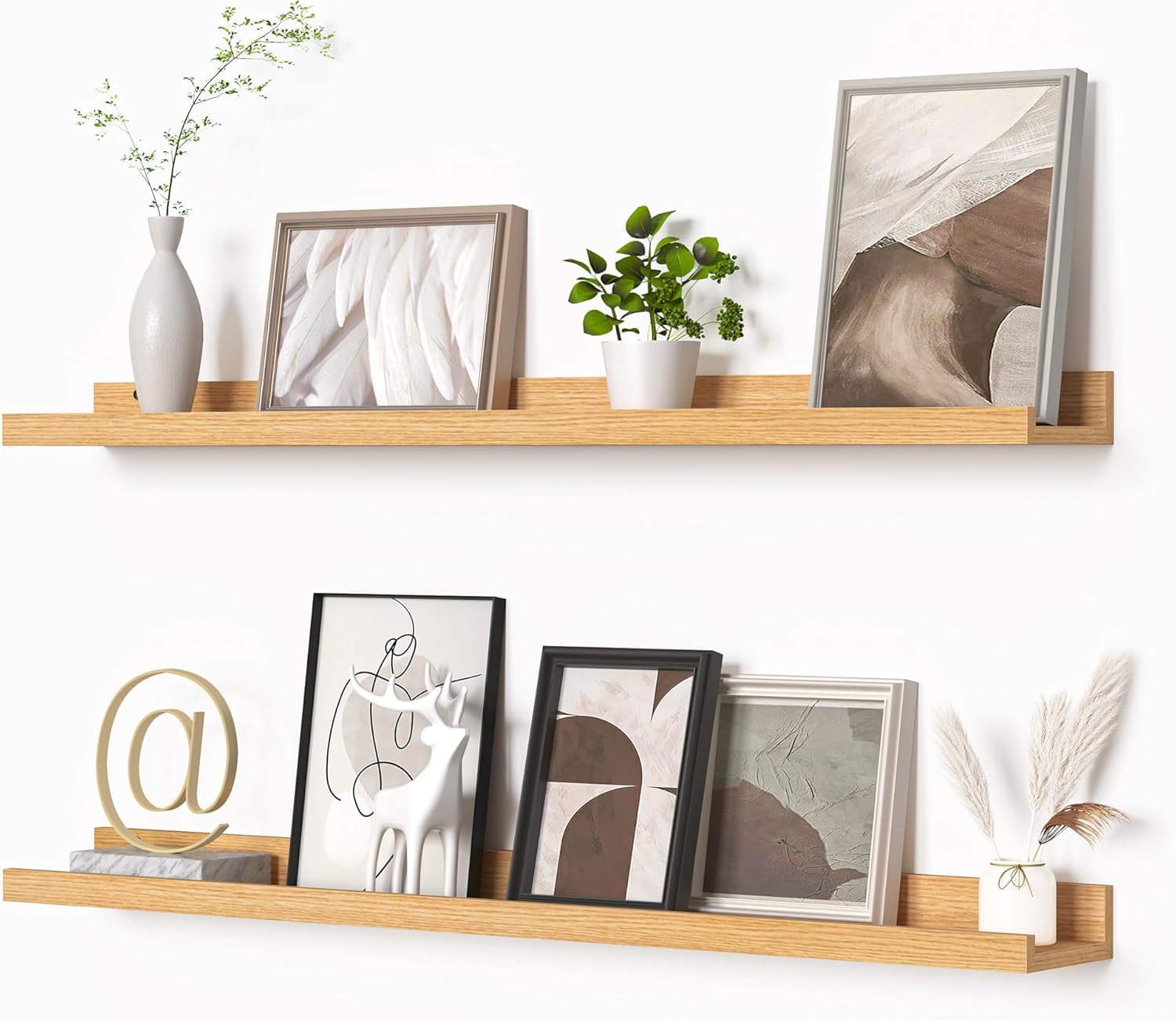 Picture Ledge Shelf, Floating Shelves Set of 2, 36 Inches Picture Shelf ...