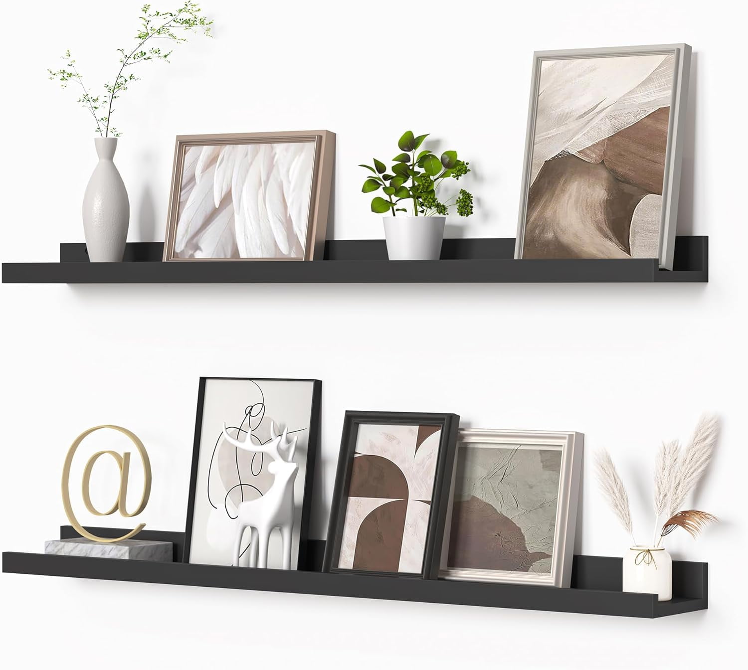 Picture Ledge Shelf, Floating Shelves Set of 2, 36 Inches Picture Shelf ...