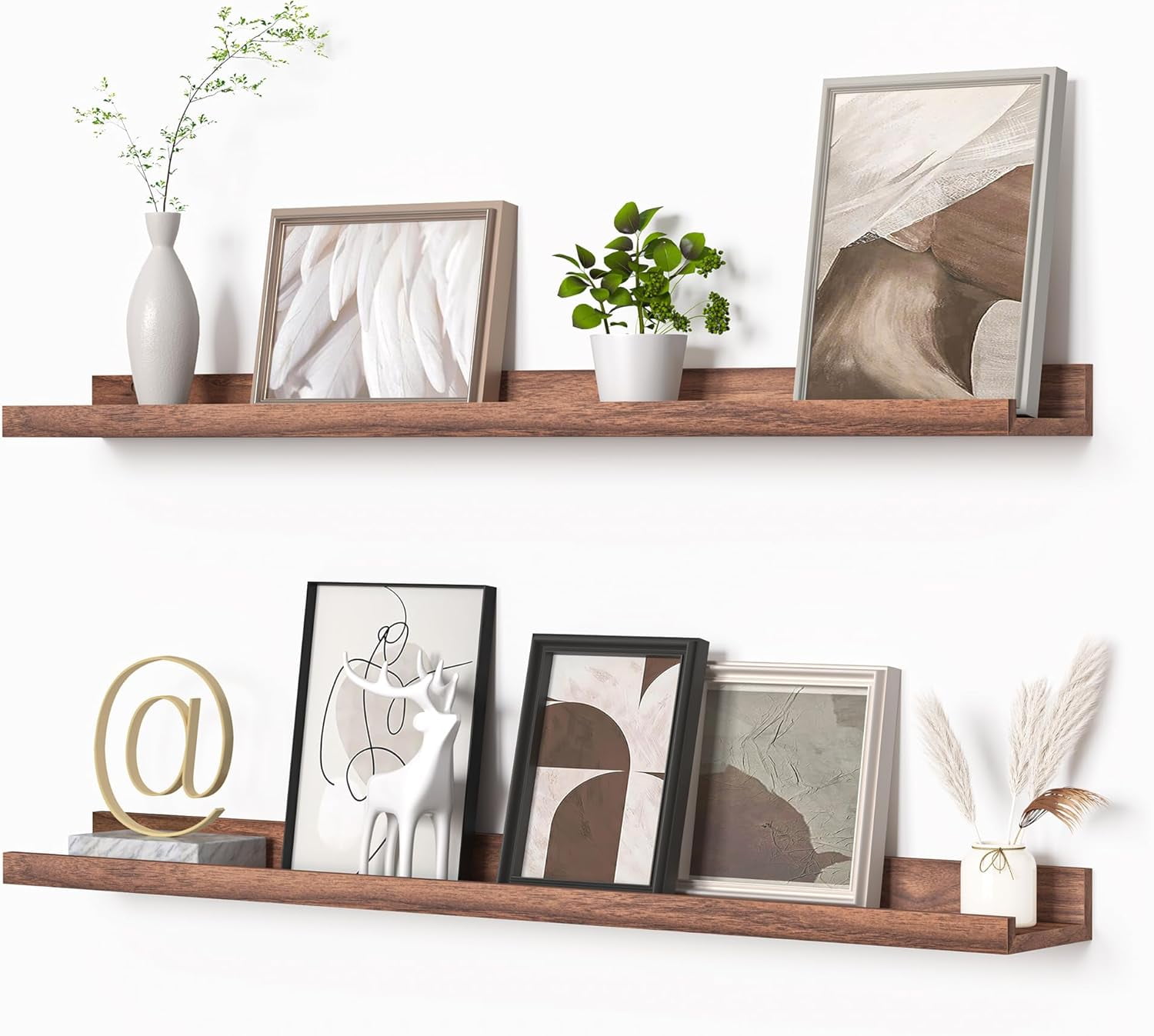 Picture Ledge Shelf, Floating Shelves Set of 2, 36 Inches Picture Shelf ...