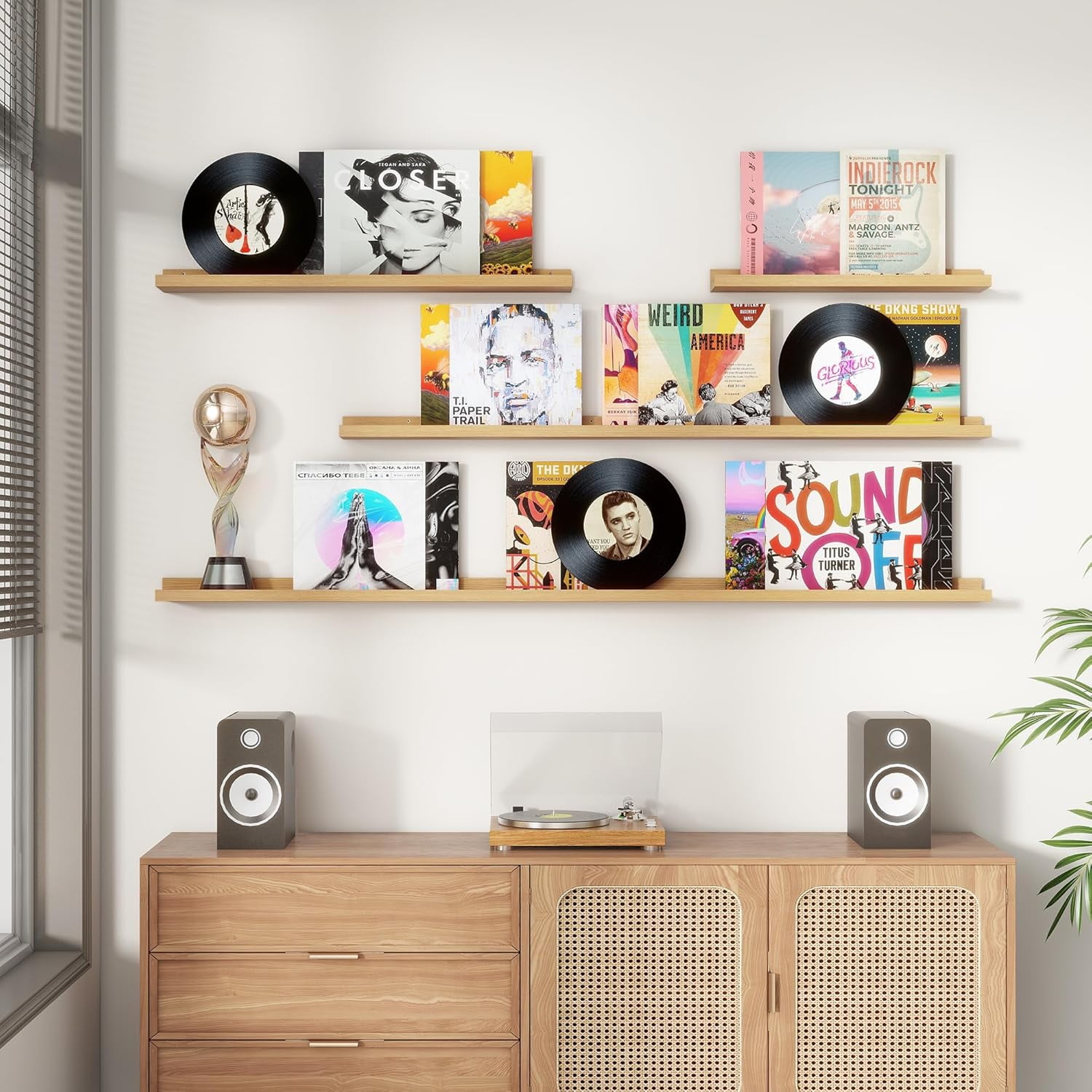 Picture Ledge Shelf, Floating Shelves Set of 2, 48 Inches Long Large ...