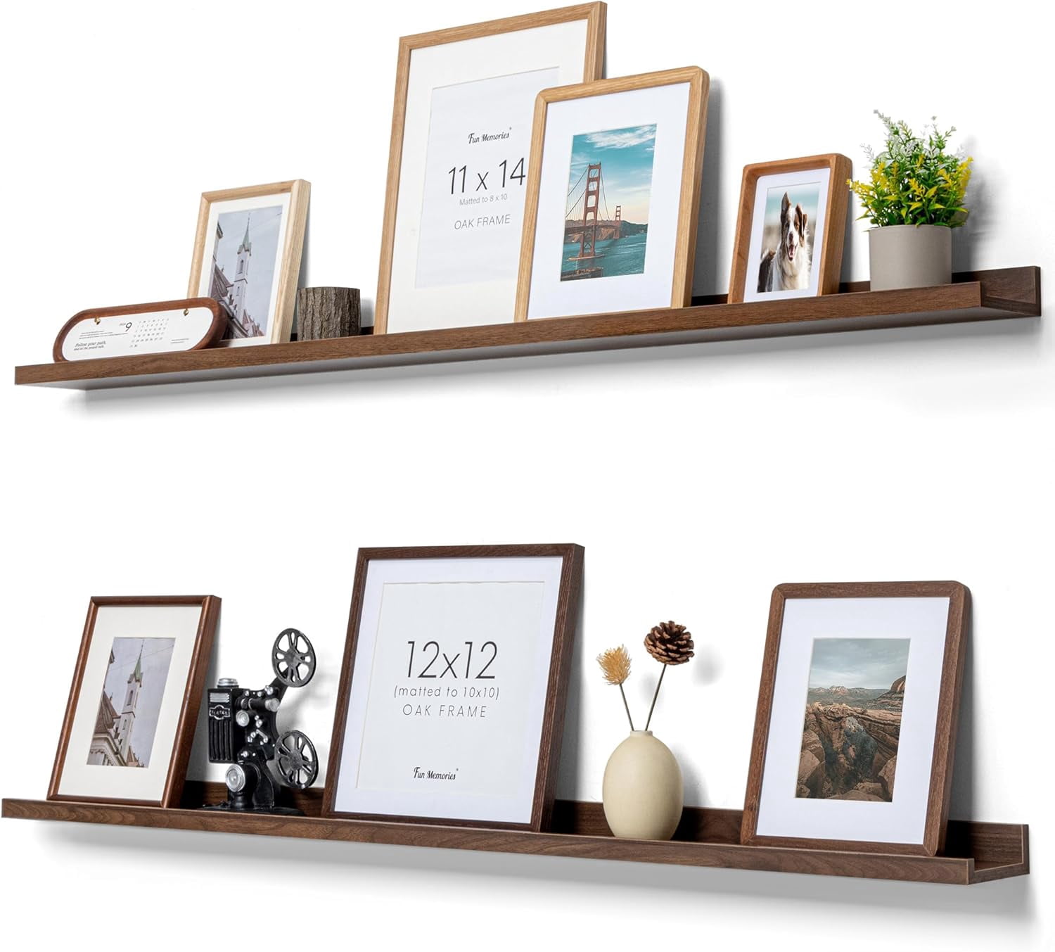 Picture Ledge Shelf, Floating Shelves Set of 2, 55 Inches Long Large ...