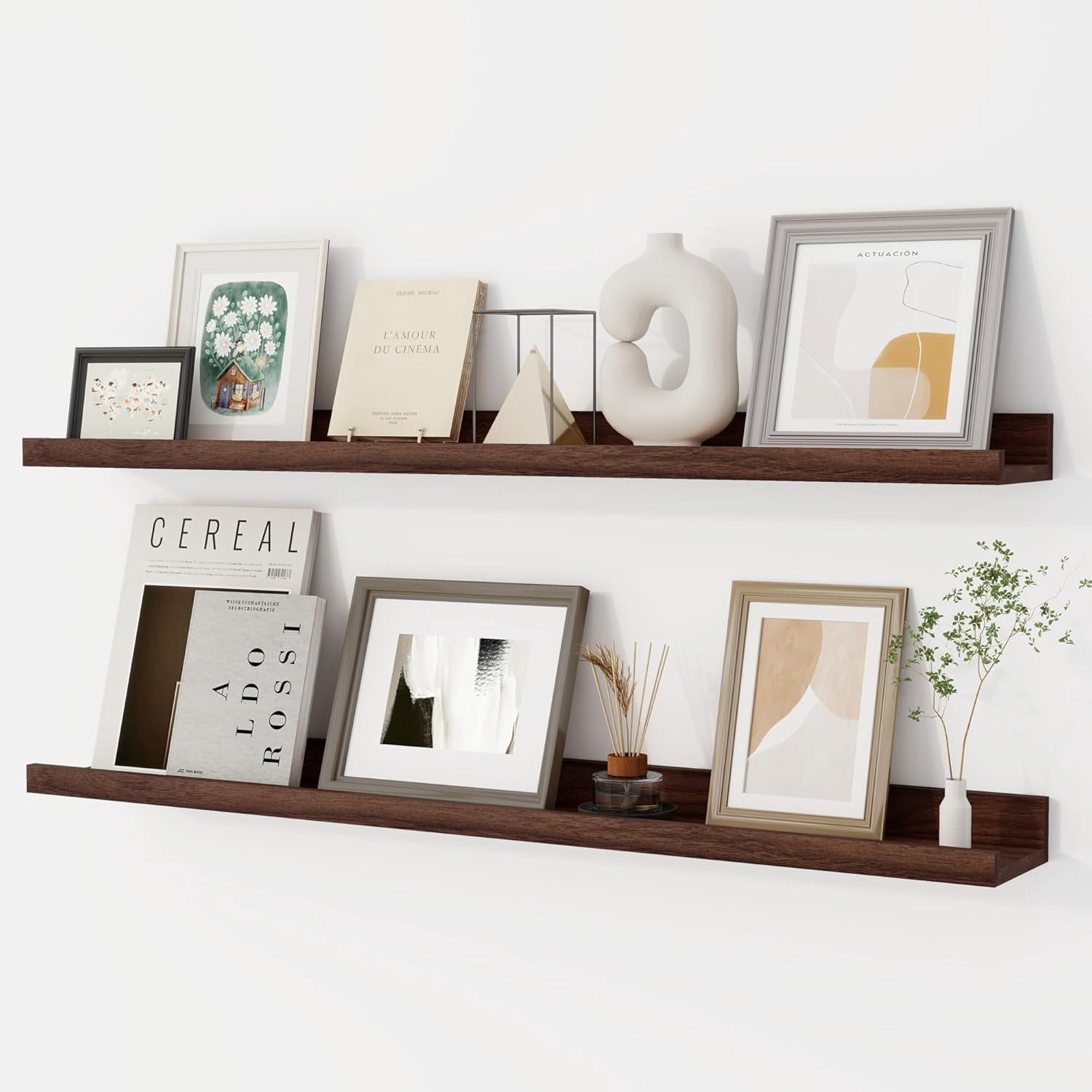 Picture Ledge Shelf for Wall, Floating Shelves Set of 2, 36 Inch Long ...