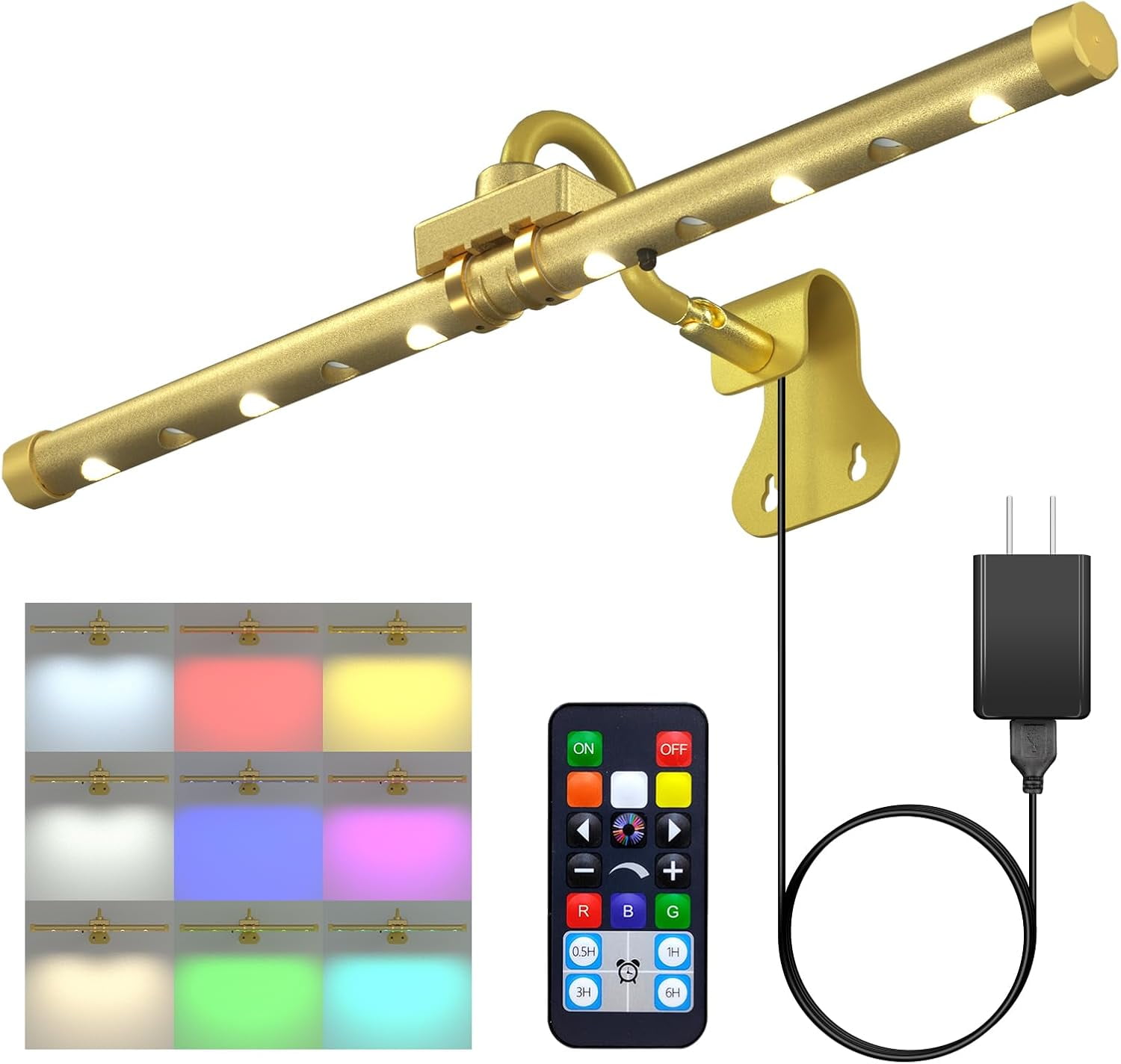 Picture Light with Remote, LED Accent Light for Painting Plug-in ...