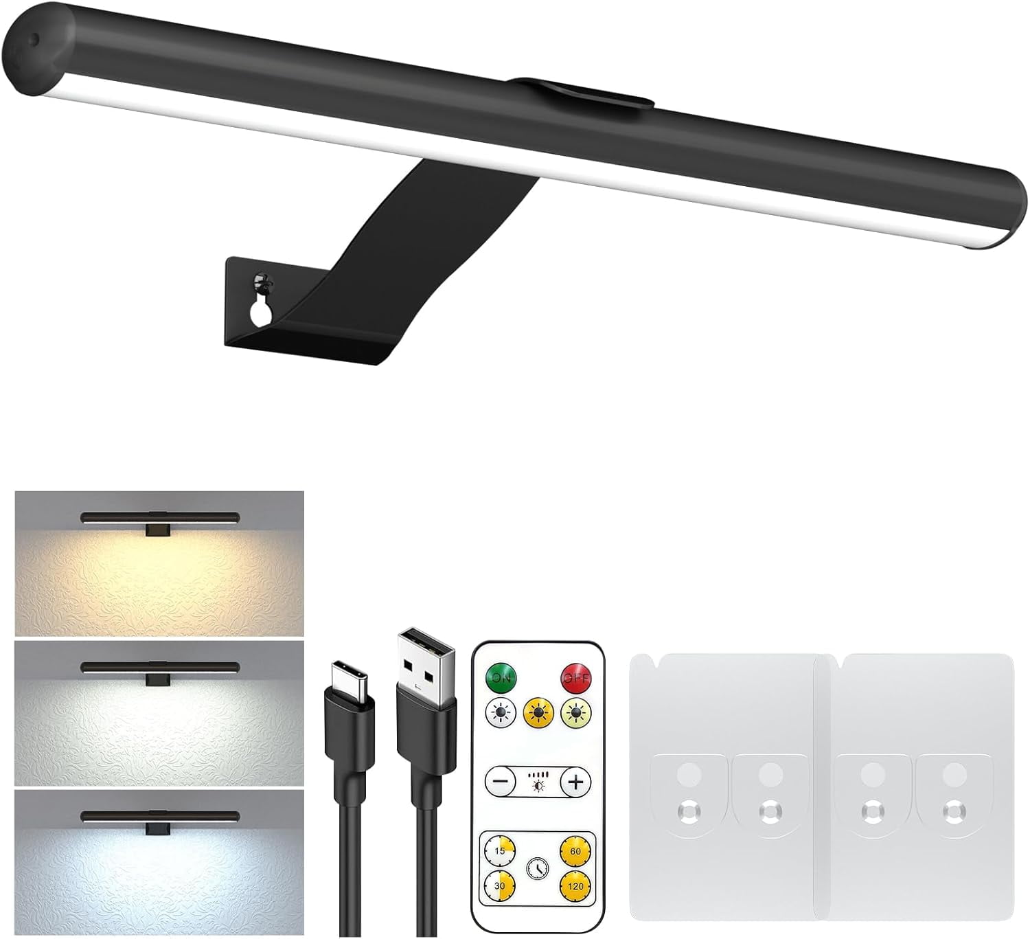 Picture Light with Remote, Wireless Battery Painting Light with 3 ...