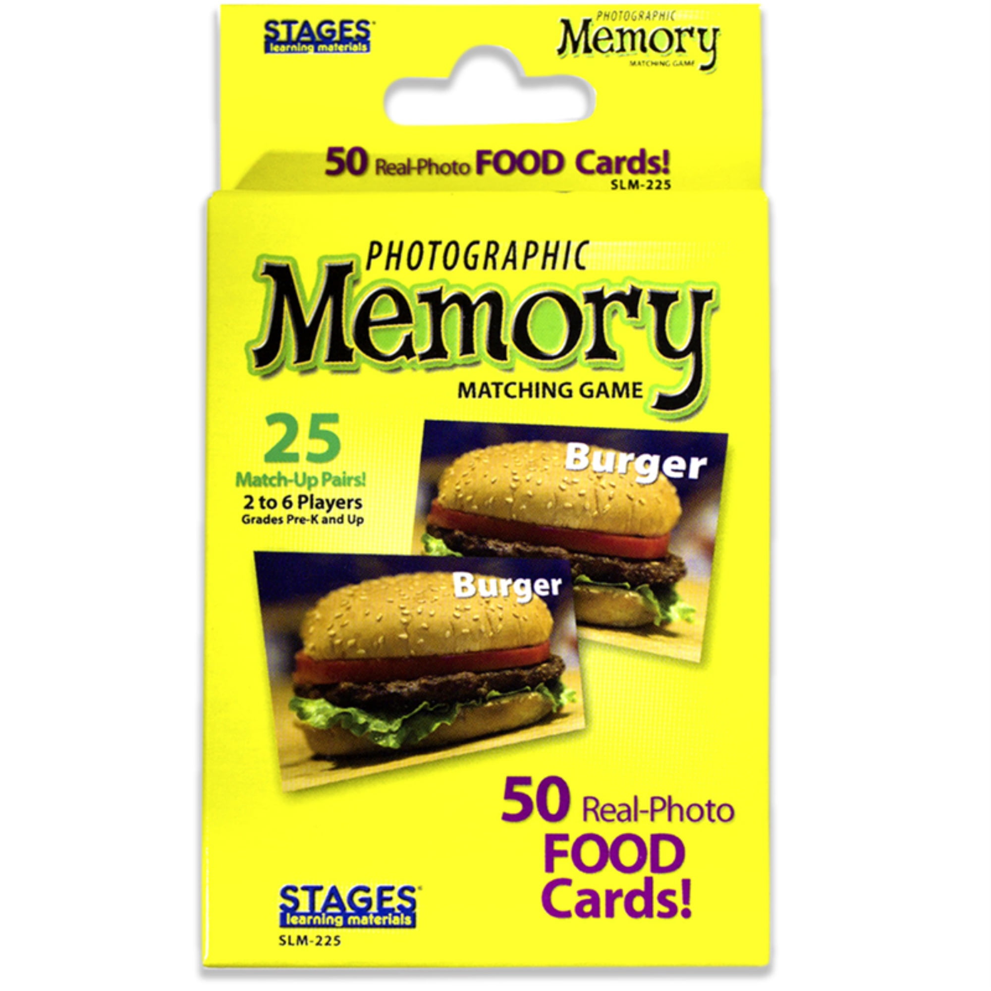 Picture Memory Foods Card Game Real Photo Concentration Game - Walmart.com