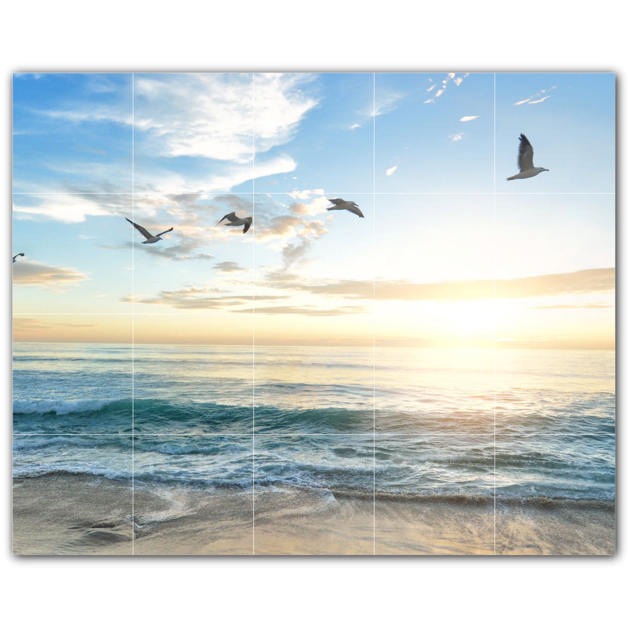 Picture-Tiles.com: Beach Ceramic Tile Wall Mural WAL500060-54M. 30"W x ...