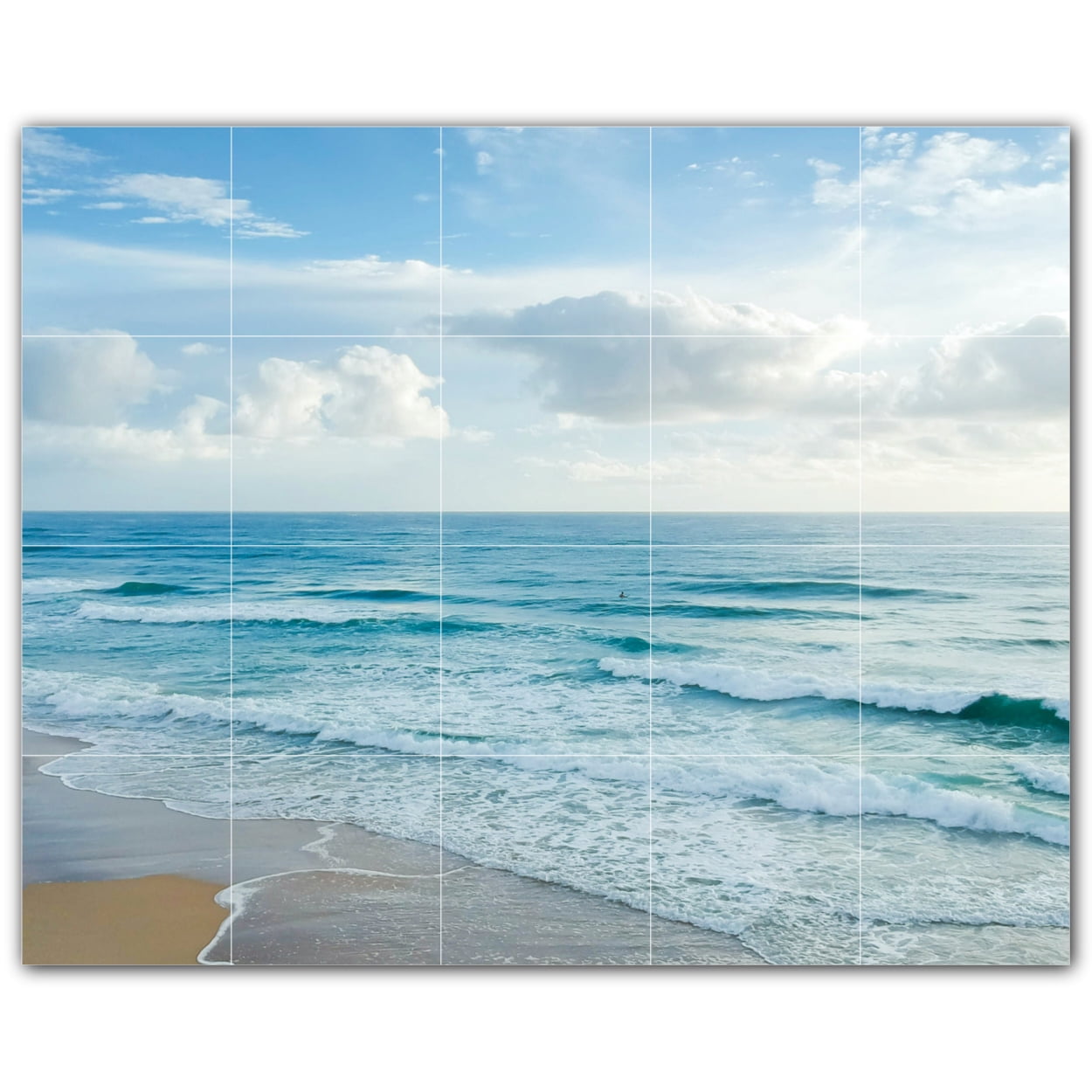 Picture-Tiles.com: Beach Ceramic Tile Wall Mural WAL500086-54S. 21.25"W ...