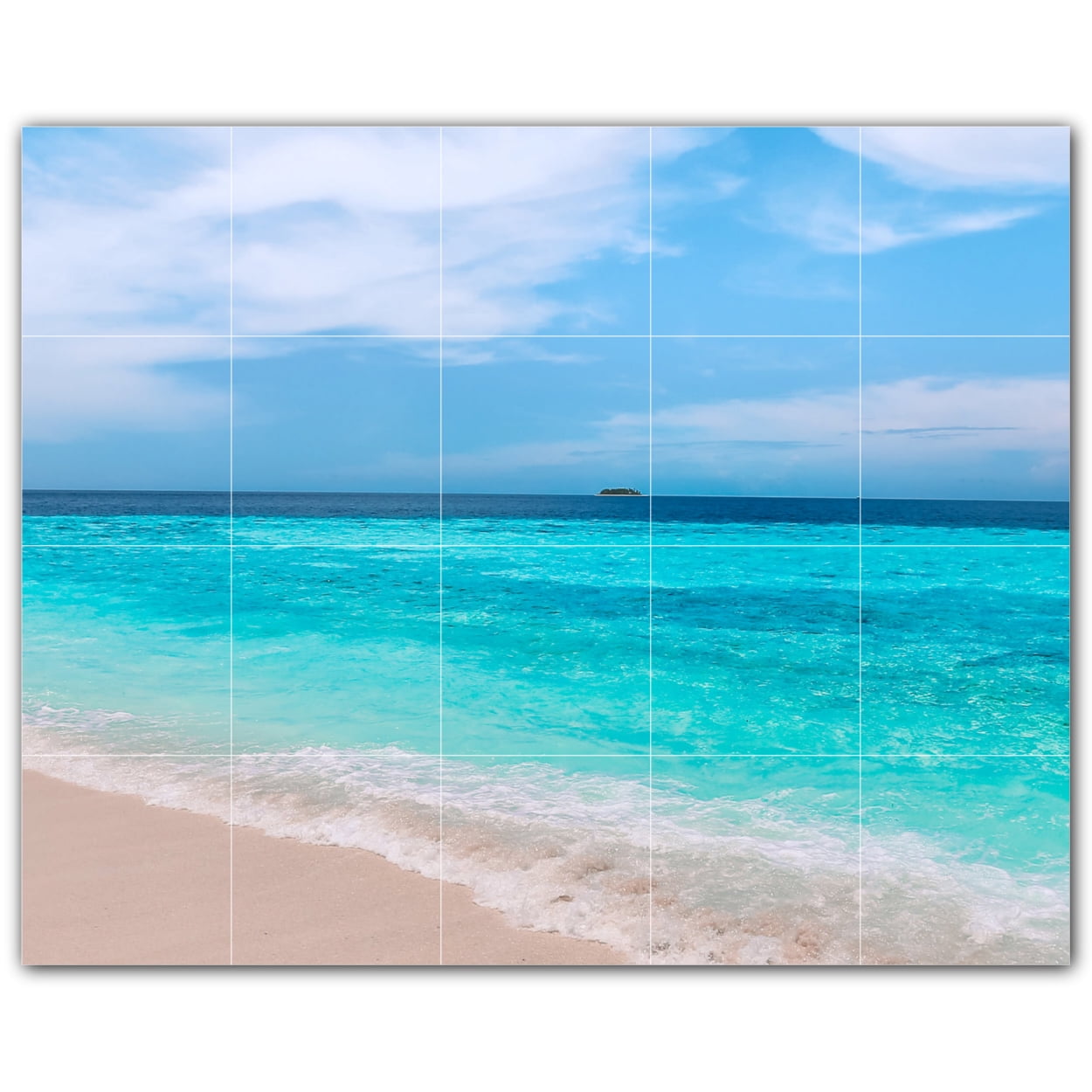 Picture-Tiles.com: Beach Ceramic Tile Wall Mural WAL500106-54XL. 60"W x ...