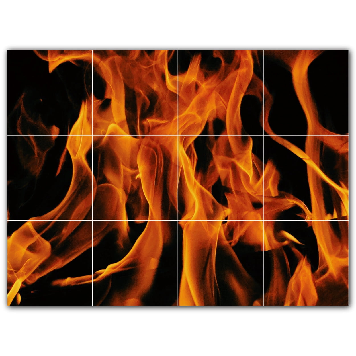 Picture-Tiles.com: Fire Ceramic Tile Wall Mural WAL500606-43XL. 48"W x ...