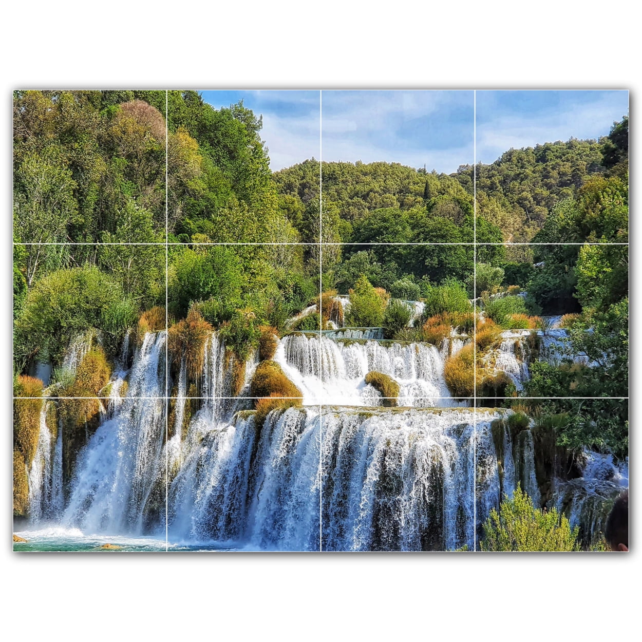 Picture-Tiles.com: Waterfalls Ceramic Tile Wall Mural WAL501122-43L. 32 ...