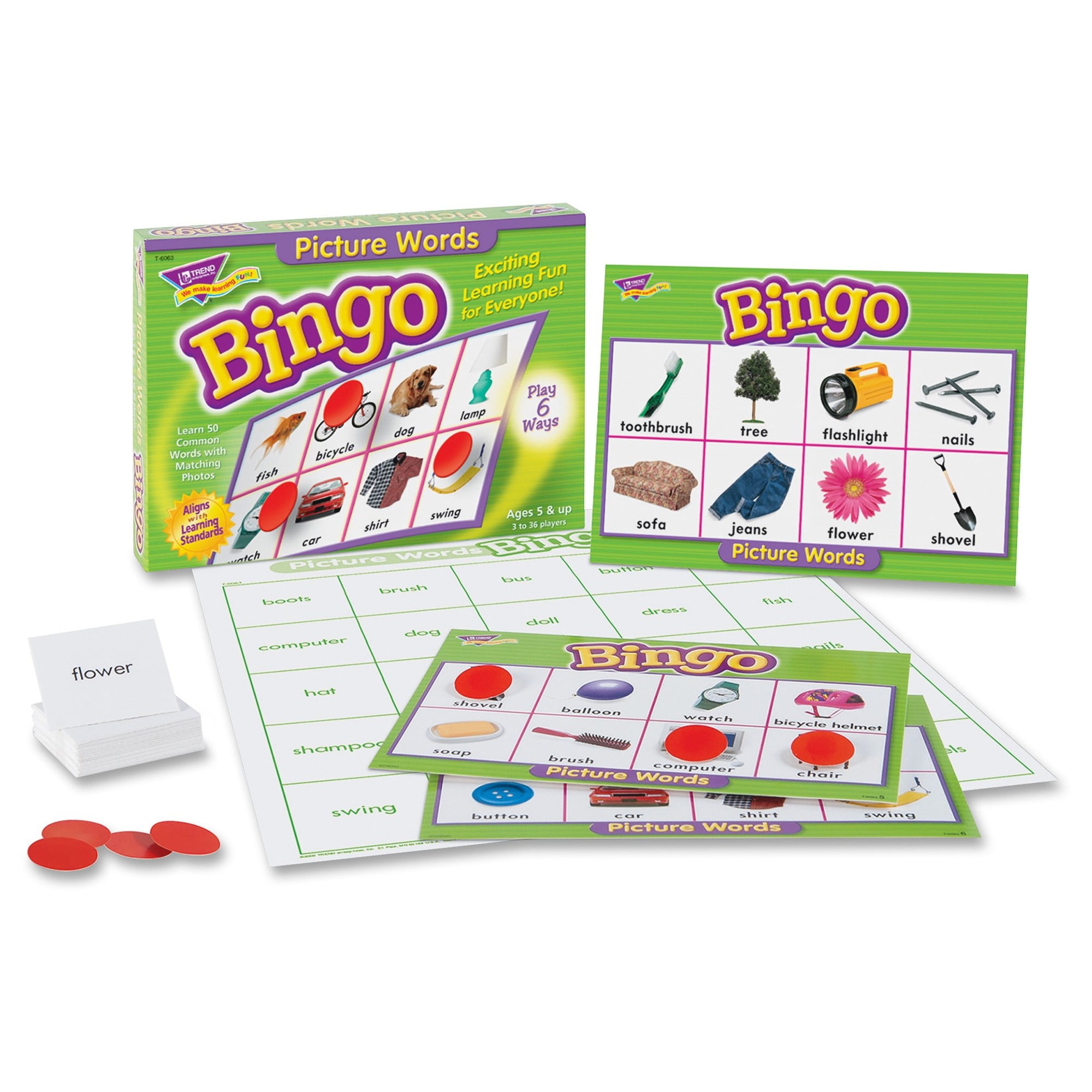 Picture Words Bingo Game - Walmart.com