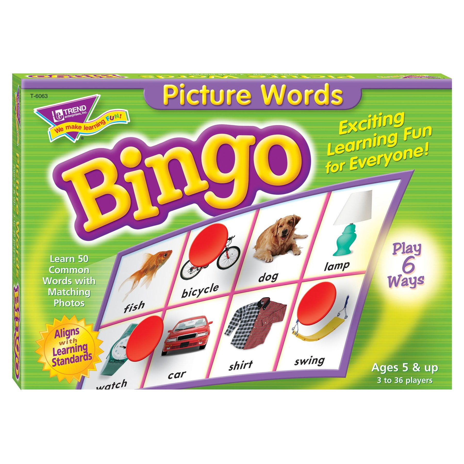 Picture Words Bingo Game - Walmart.com
