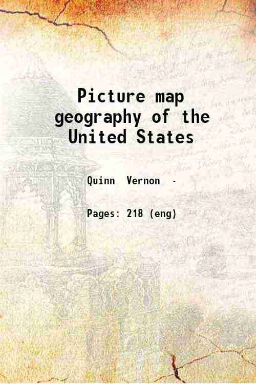 Picture map geography of the United States 1931 - Walmart.com