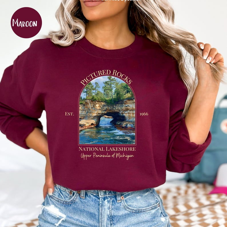 Pictured Rocks National Lakeshore Sweatshirt, Pictured Rocks Shirt ...