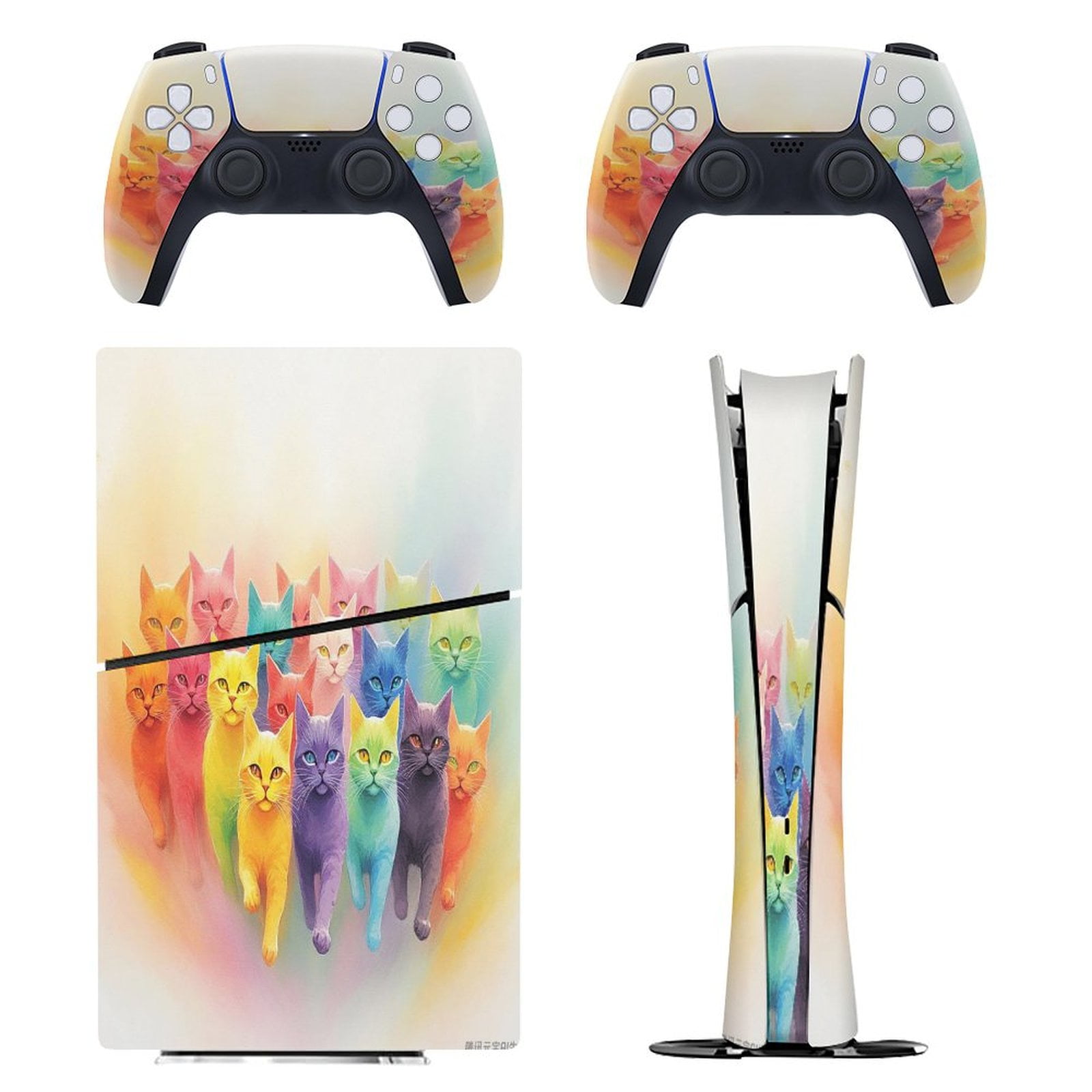 Pictures Of Cats PS5/PS5 Slim Digital Disc Skin Sticker For Console And ...